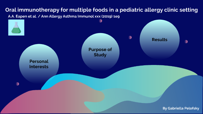 Oral immunotherapy for multiple foods in a pediatric allergy clinic ...