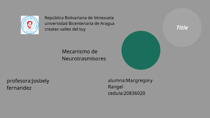 neurotransmisores by nazareth rangel on Prezi
