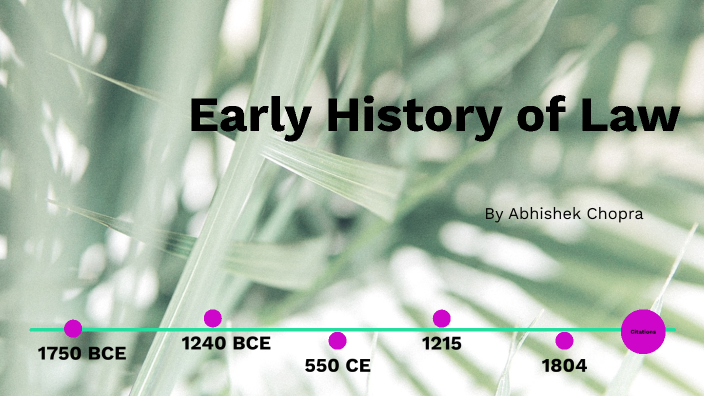 History of Law Timeline by Abhishek Chopra on Prezi