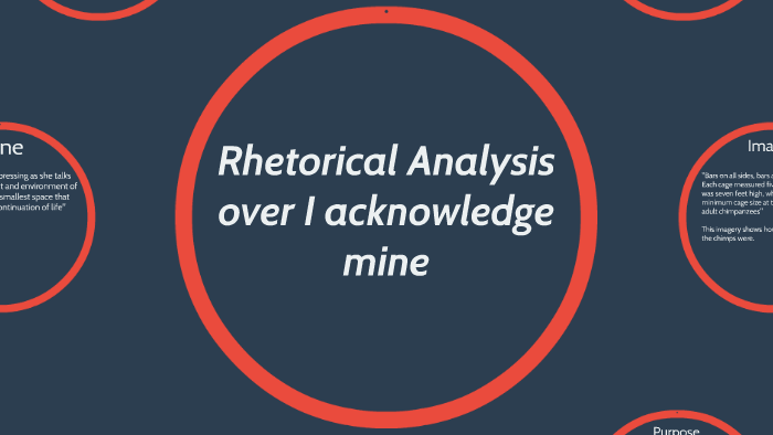 Rhetorical Analysis over I acknowledge mine by Chandler Pryor on Prezi