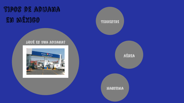 TIPOS DE ADUANA EN MÉXICO by Jezbel Anahí Peraza Berrelleza on Prezi