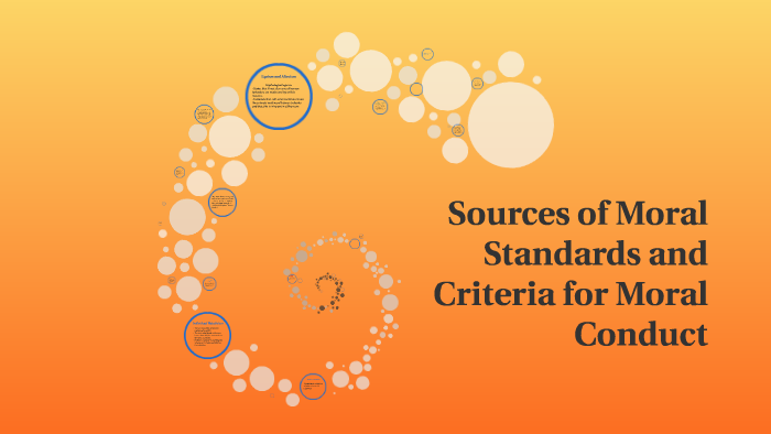 Sources of Moral Standards and Criteria for Moral Conduct by Dianne ...