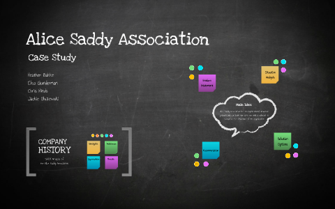 Alice Saddy Association by Elsa Gunderman on Prezi