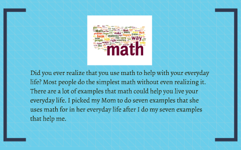 Things That We Use Math For In Everyday Life by Conner Choma