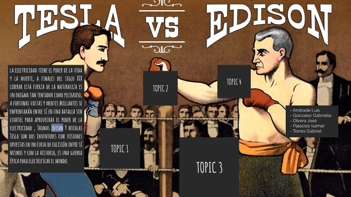 Mentes Brillantes Edison vs Tesla by Gabriella Lorena González Alvarez ...