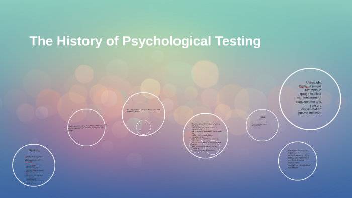 The History of Psychological Testing by bronte cuthbertson on Prezi