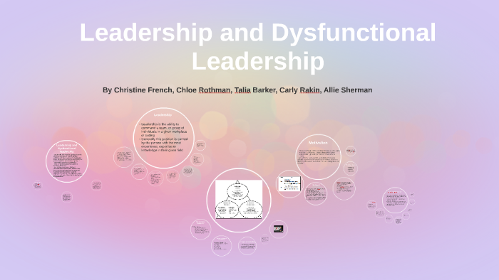 Leadership and Disfunctional Leadership by Christine French on Prezi