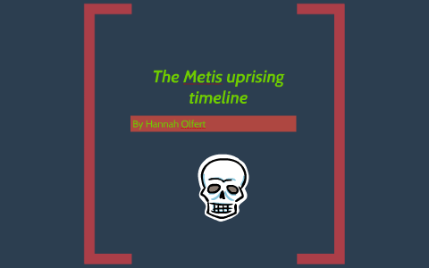 The Metis uprising timeline by Hannah Olfert