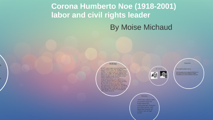 Corona Humberto Noe by Moise Michaud on Prezi
