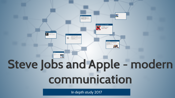 Steve Jobs and Apple - impact on modern communication by Claire Walmann