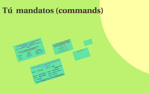 Affirmative (+) tú mandatos (commands) by Margaret Nagle on Prezi