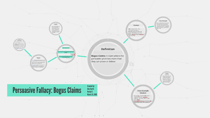 Persuasive Fallacy: Bogus Claims by Alex Barth on Prezi