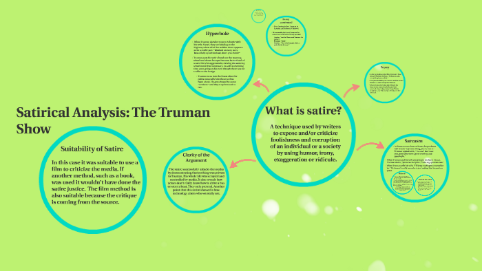 Satirical Analysis: The Truman Show by Tierra Warren