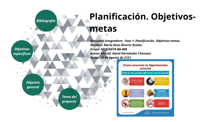 Planificación. Objetivos-metas by Rosa Alvarez on Prezi