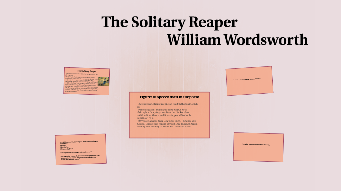 William Wordsworth Solitary Reaper