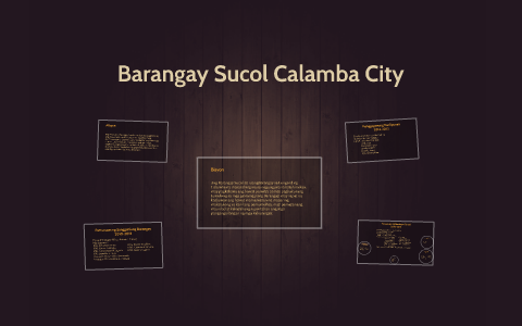 Barangay Sucol Calamba City by Juan Tamad on Prezi