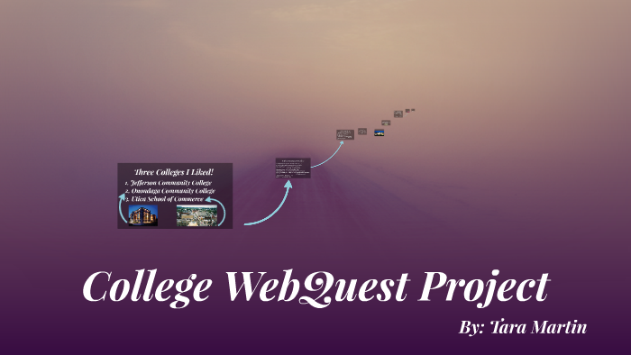 College WebQuest Project by Tara Martin