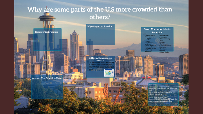 Why are some parts of the U.S more crowded than others? by morgan lowe ...
