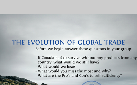 THE EVOLUTION OF GLOBAL TRADE by Scott Shortly on Prezi