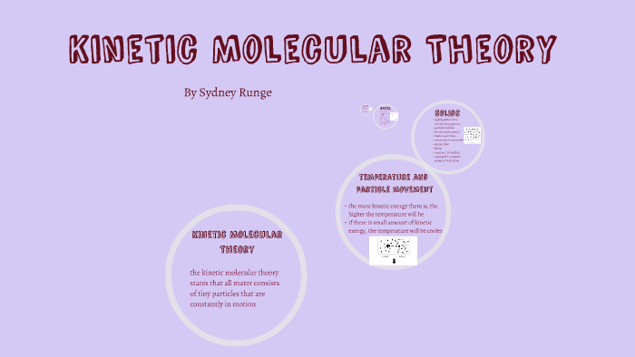 Kinetic Molecular Theory by Sydney Runge on Prezi