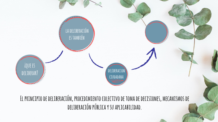 El principio de deliberación, procedimiento colectivo de toma de ...