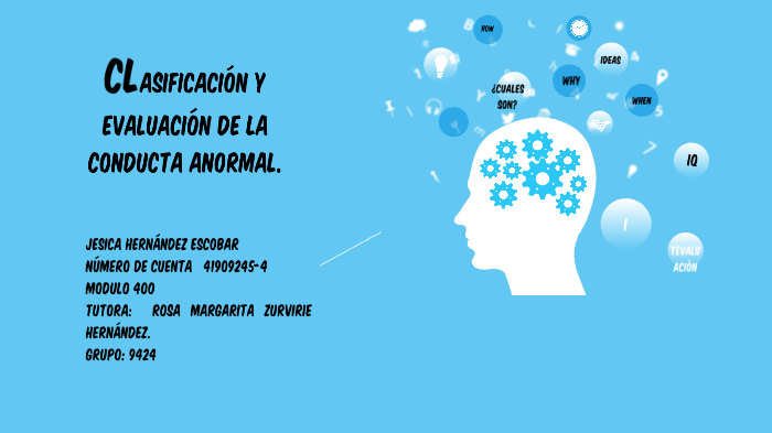 Clasificación y evaluación de la conducta anormal. by JESICA HERNANDEZ ...