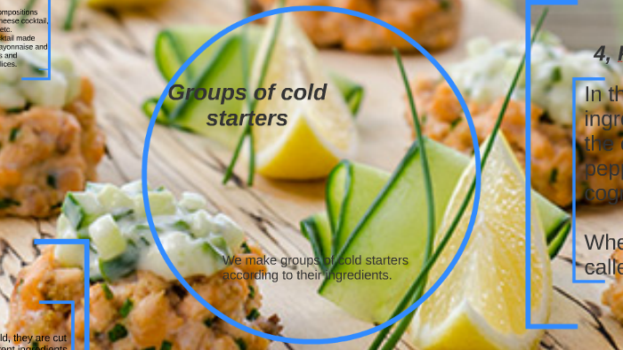 Groups of cold starters by Márta Kiss on Prezi