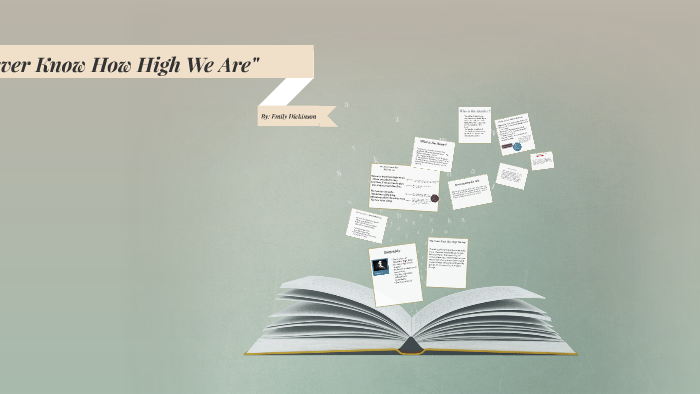 "We Never Know How High We Are by Carmel Al-Sheikh on Prezi