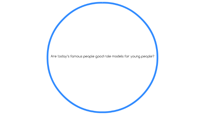 Are today’s famous people good role models for young people? by supreet ...