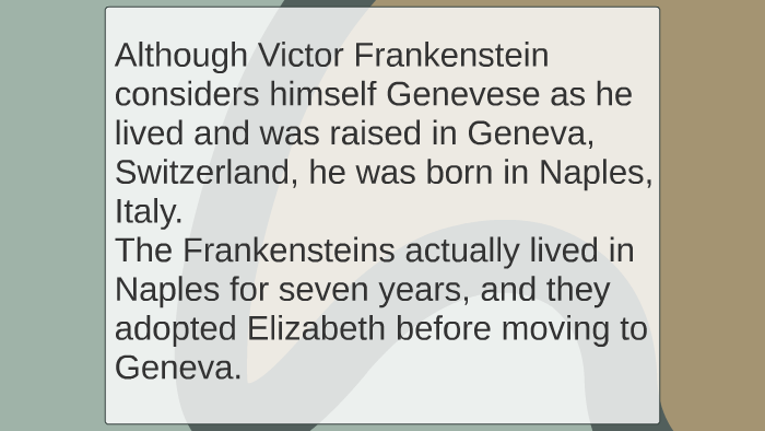 Frankenstein Timeline by Riley Moseley on Prezi