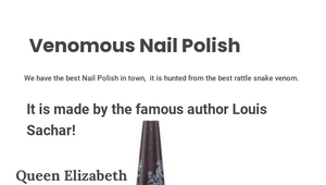 The Warden’s venomous rattlesnake nail polish by Barron HSU on Prezi Design