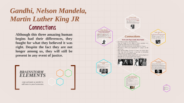 Gandhi, Nelson Mandela, Martin Luther King JR by _PaWe_ on Prezi