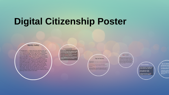 Digital Citizenship Poster by on Prezi