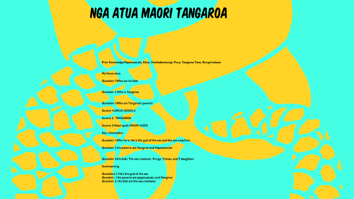NGA ATUA MAORI TANGAROA by Wiremu NGATA on Prezi