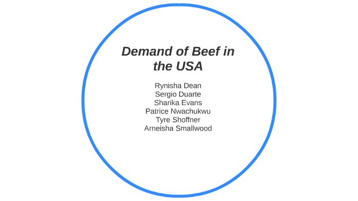 Demand of Beef in the USA by Tyre Shoffner on Prezi