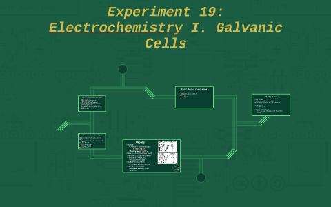 Experiment 19: Electrochemistry I. Galvanic Cells by Anna Duke on Prezi