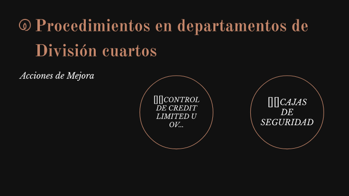 Acciones de mejora en procedimientos - Division de cuartos by Diana ...