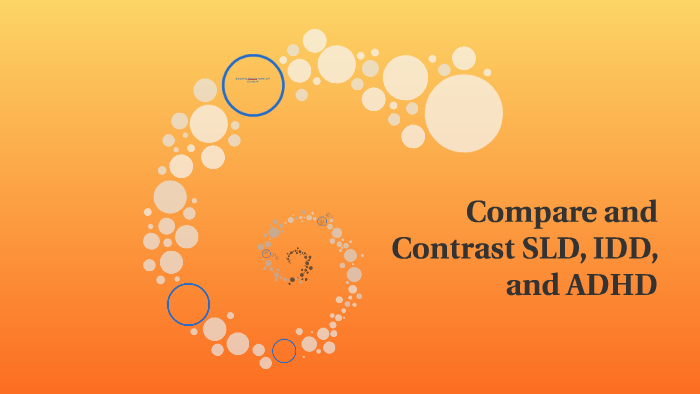Compare and Contrast SLD, IDD, and ADHD by Makayla Harder on Prezi