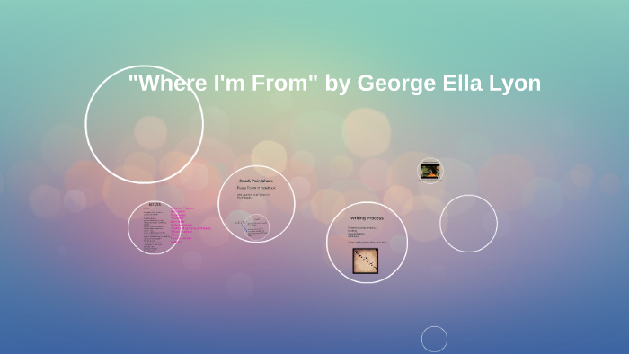 "Where I'm From" by George Ella Lyon by Hollie Stiltner on Prezi