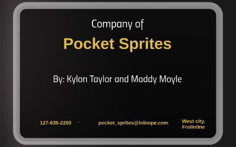 Pocket Sprites by Madison Moyle on Prezi