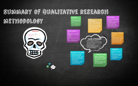 Summary of Qualitative research methodology by Anna Broomby on Prezi