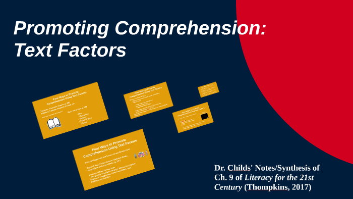 Ch. 9 Promoting Comprehension: Text Factors by Kami Childs on Prezi