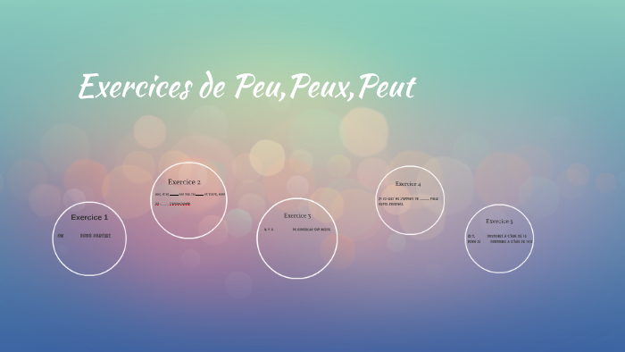 Homophones peu, peut, peux by Kimberley Ward on Prezi
