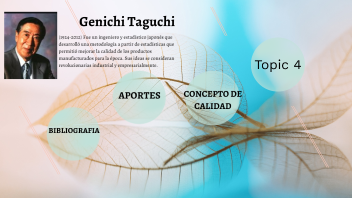 Genichi Taguchi by Tamia Caiza on Prezi