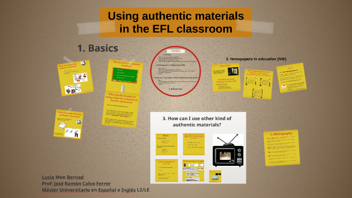 Using authentic materiales in the EFL classroom by Lucía Mon Bernad on Prezi