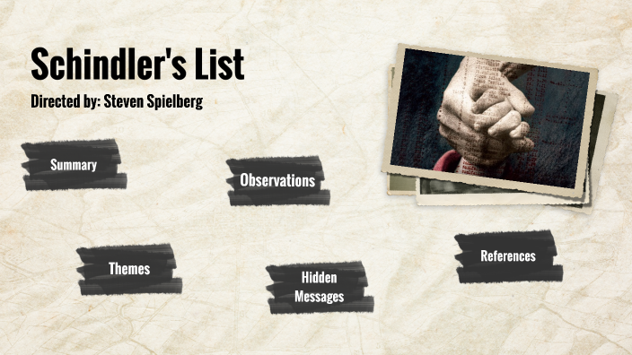 Schindler's List Presentation by Lexi Biglin on Prezi