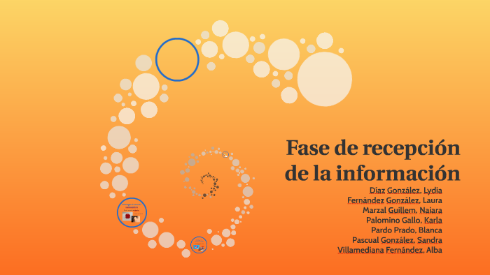Fase de recepción de la información by Alba Villamediana Fernandez on Prezi