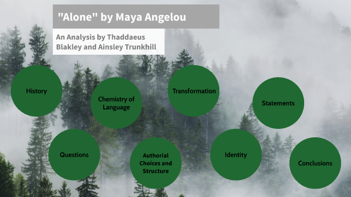 "Alone" by Maya Angelou by Ainsley Trunkhill on Prezi