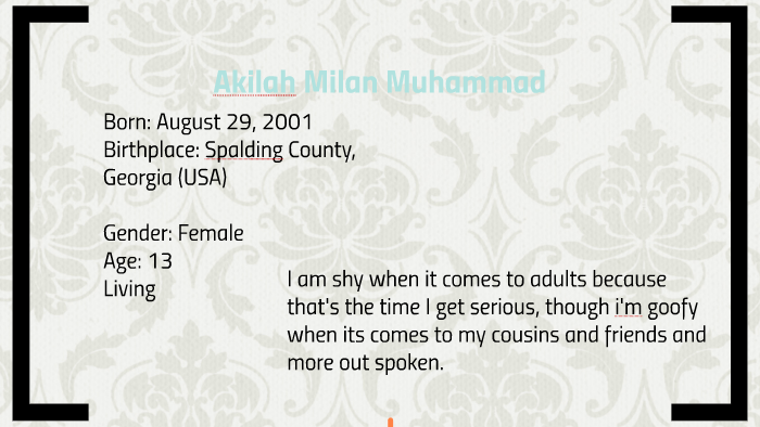 Akilah Muhammad's Family Tree by Akilah Muhammad on Prezi
