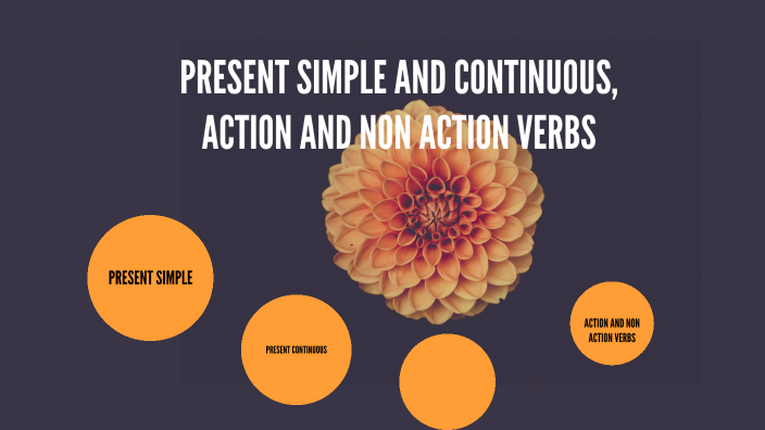 PRESENT SIMPLE AND CONTINUOUS, ACTION AND NON ACTION VERBS by Nayeli ...